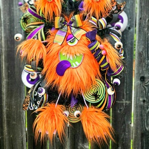 Three Eyed Susie Monster Wreath Made on Tiktok Live - Etsy