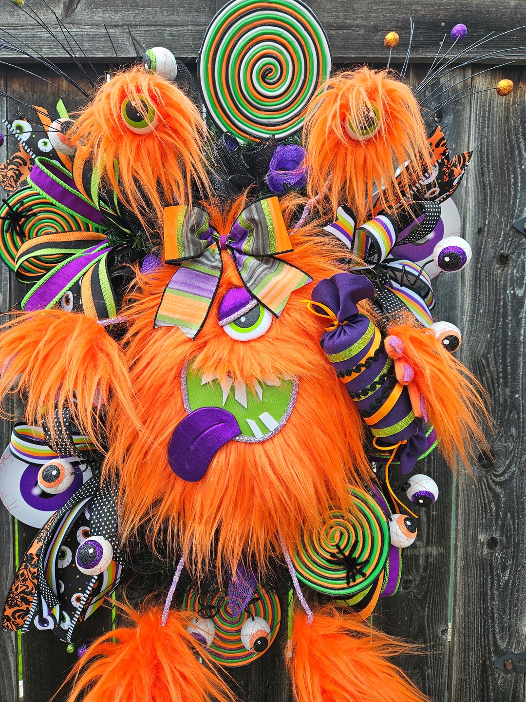 Three Eyed Susie Monster Wreath Made on Tiktok Live - Etsy