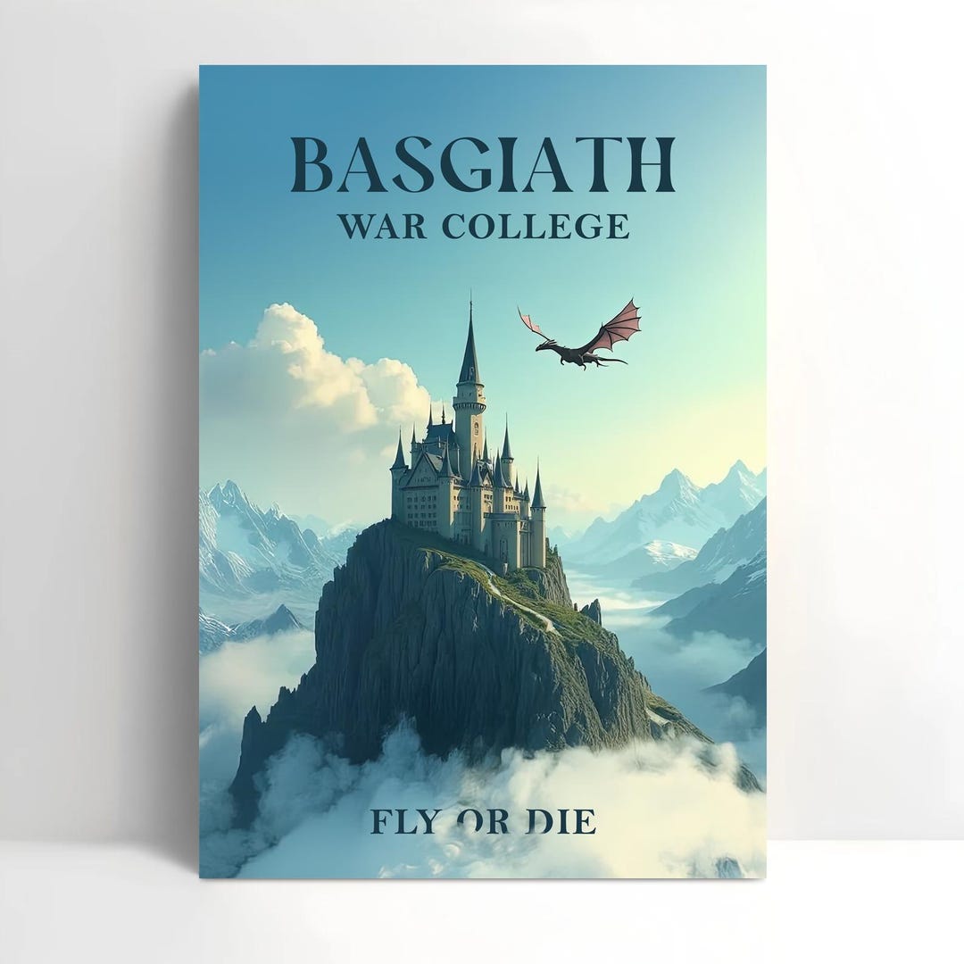 Basgiath War College Digital Art Poster | "fly or Die" Quote | Empyrean ...