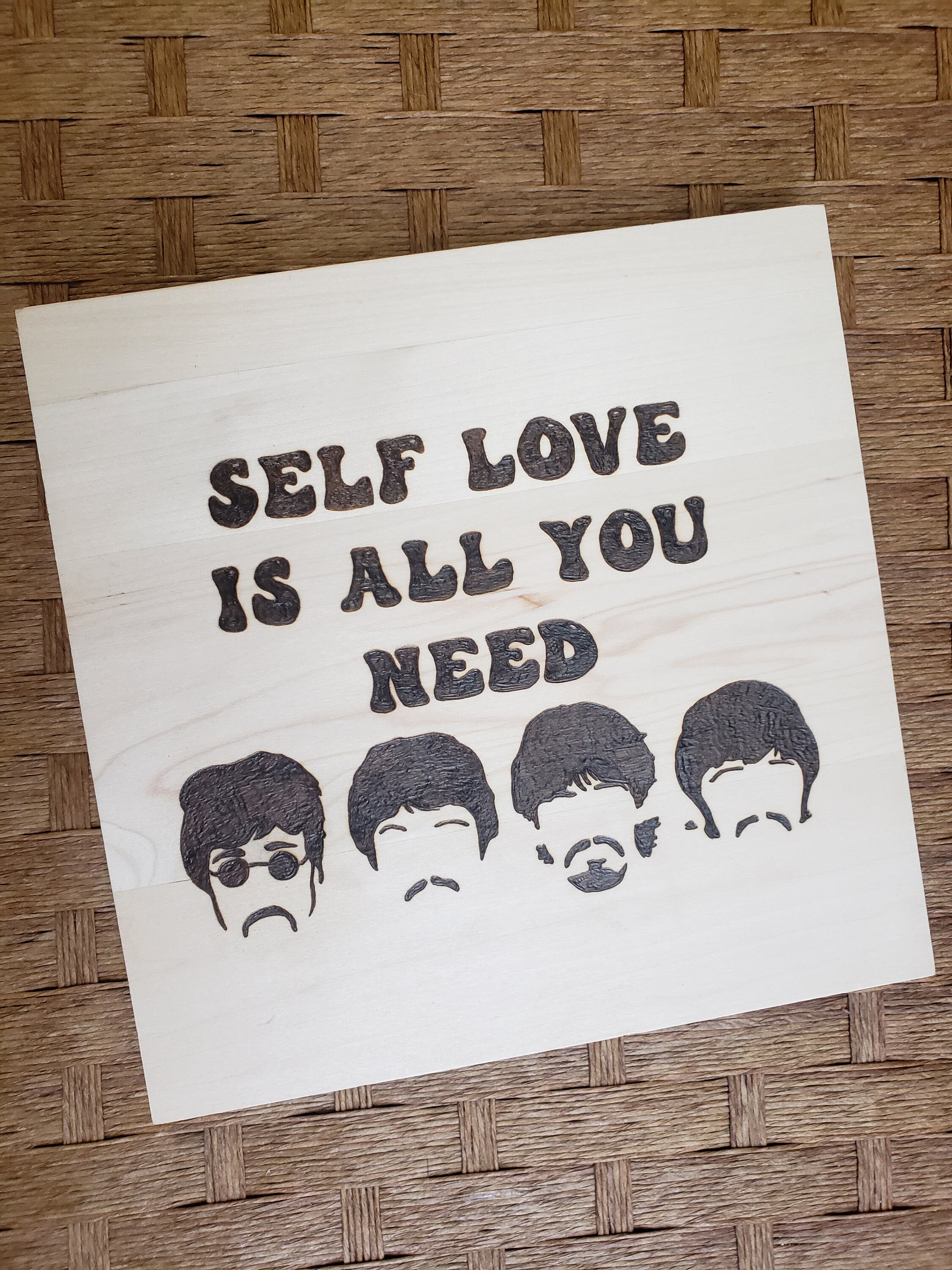Self Love Wall Art, Self Love Theme Gift, Beatles Inspired, All You ...