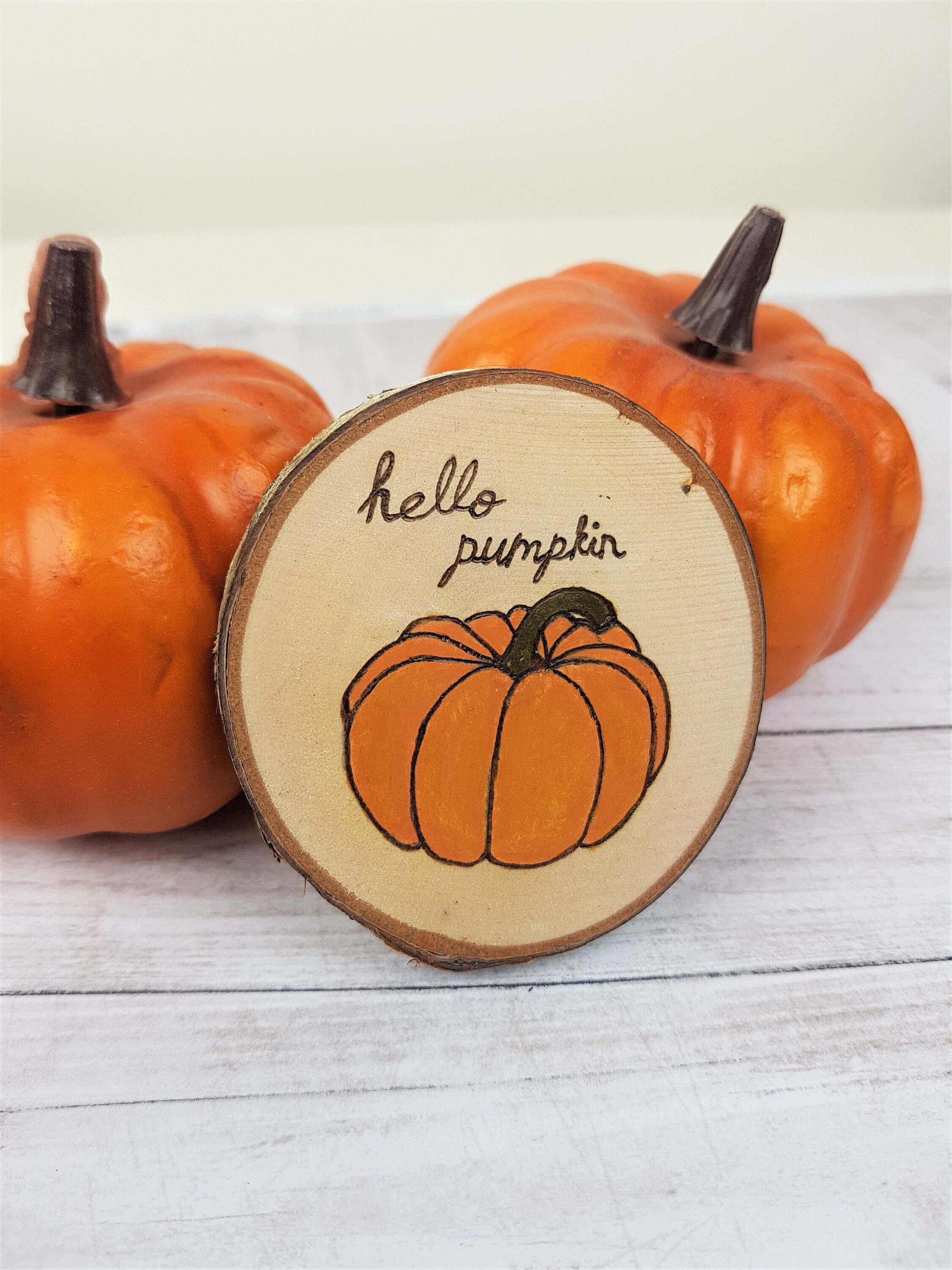 Pumpkin Magnet, Fall Kitchen Decor, Autumn Home Decor, Wood Magnet ...