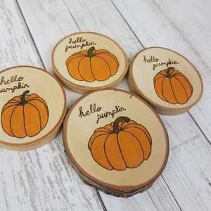 Pumpkin Magnet Fall Kitchen Decor Autumn Home Decor Wood - Etsy