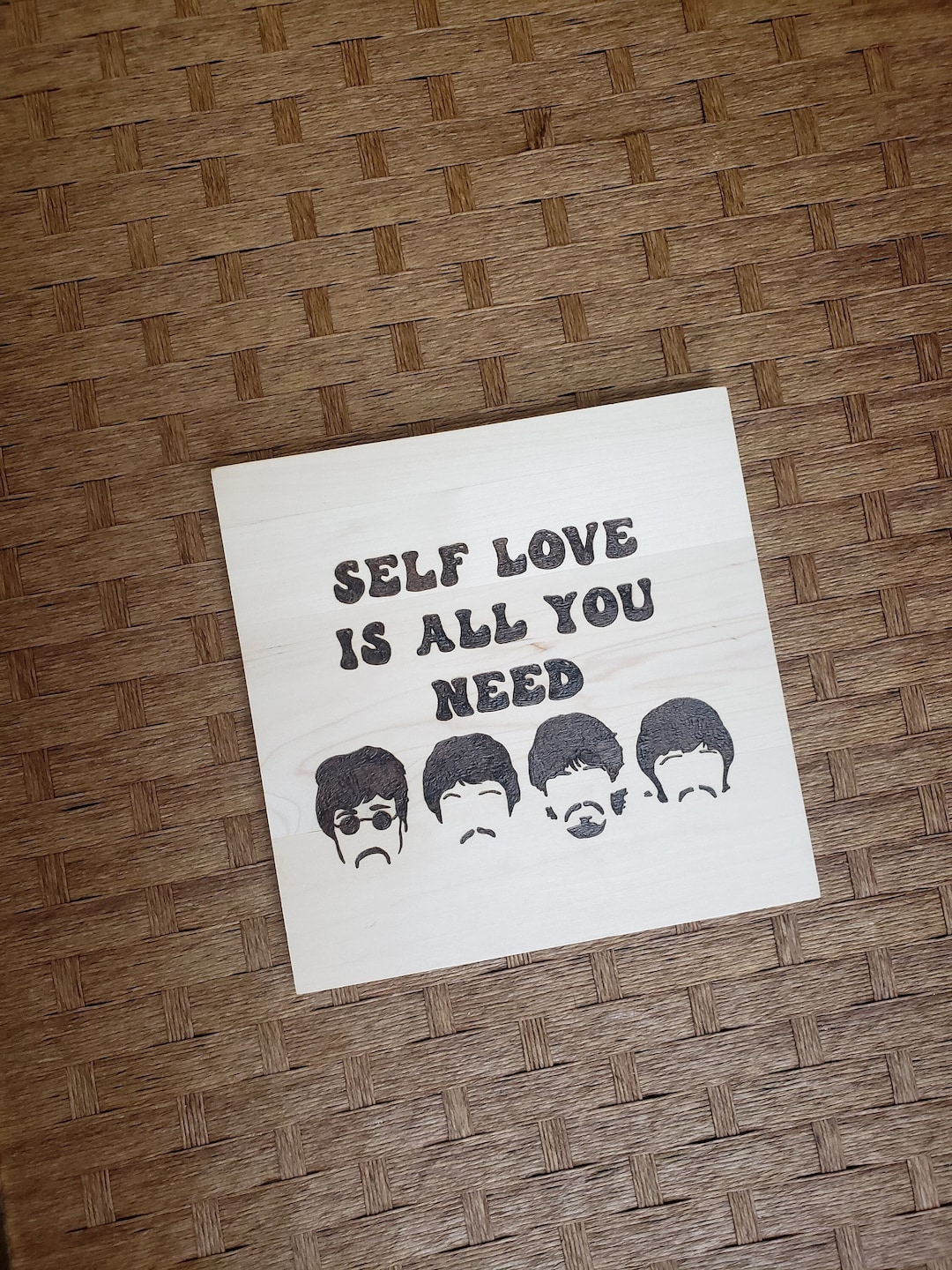 Self Love Wall Art, Self Love Theme Gift, Beatles Inspired, All You ...