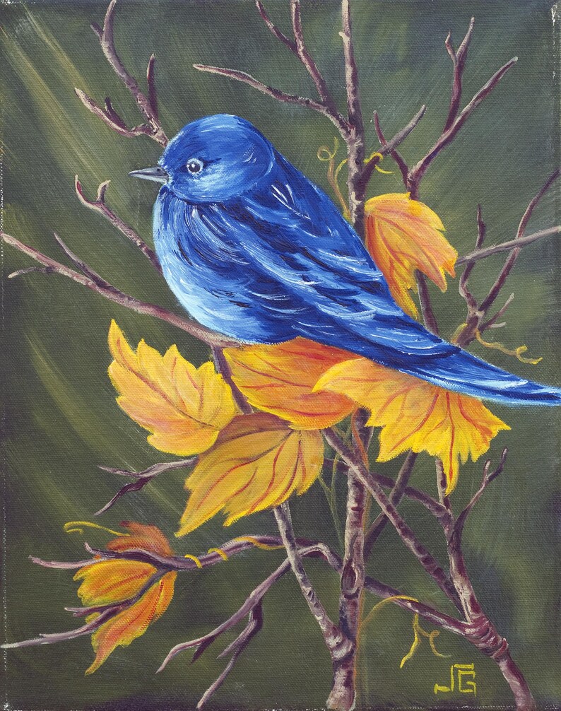 Blue Bird - Etsy