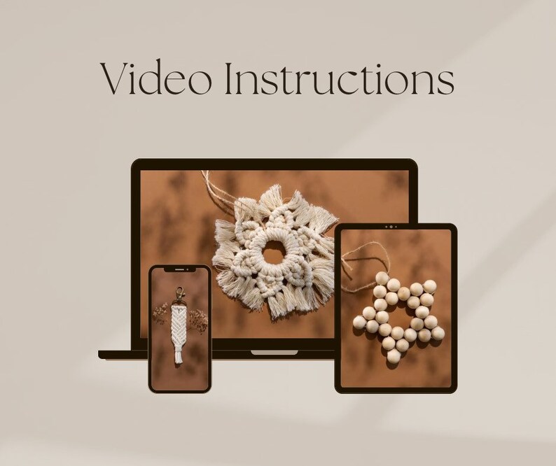 Natural Macrame Star DIY Craft Kit for Crafters Beginner - Etsy