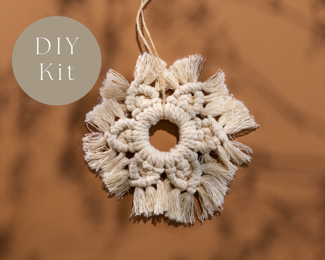 Natural Macrame Star DIY Craft Kit for Crafters Beginner - Etsy