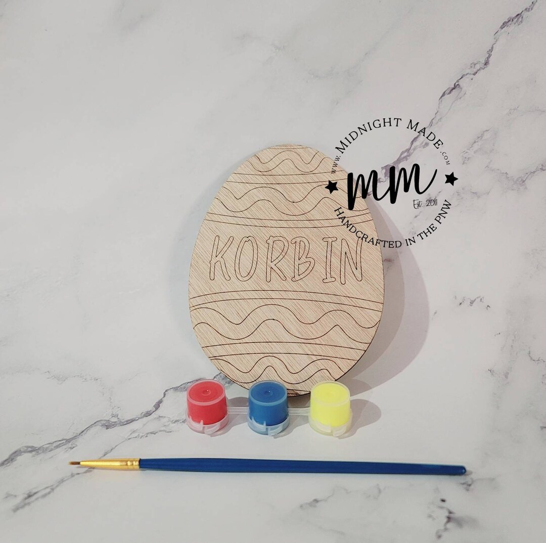 Kids Craft Personalized Easter Egg Easter Gift Basket Idea Paint Kit - Etsy