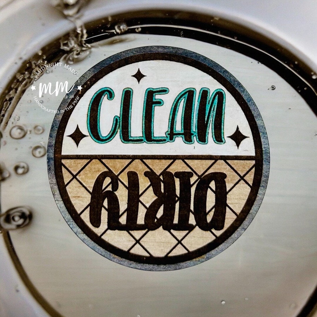 Dishwasher Clean Dirty Dial. Dish Washer Sign. - Etsy
