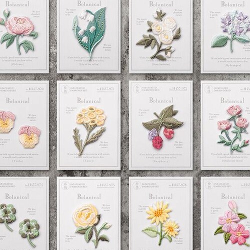 Moks256p Dandelion Embroidered Patch Flower Patch | Etsy