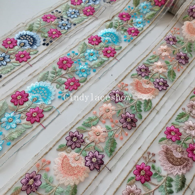 Embroidered Ribbon - Etsy