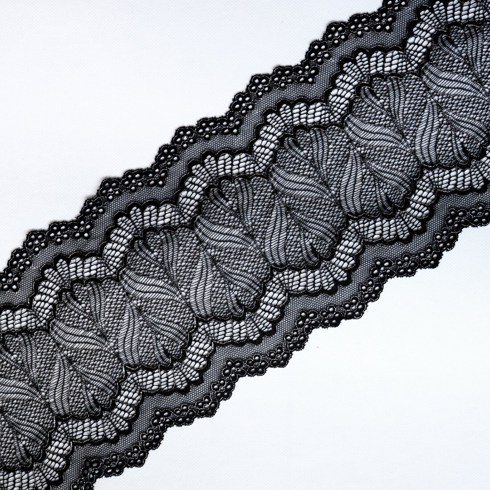 2yds silver thread stretch lace Trim Black Lingerie bra lace | Etsy