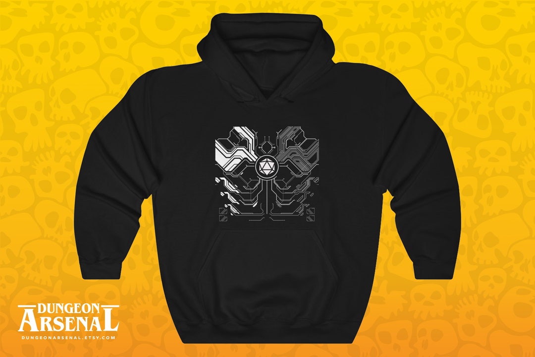 Minimalist D20 Dice Hoodies for Dungeons and Dragons Players, D&D Hoodies, Dnd Hoodie, Tabletop ...