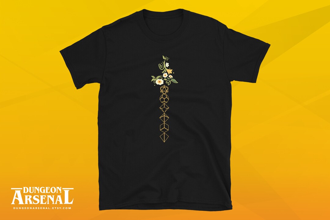 Minimalist Polyhedral Dice Sword Plants Flowers Hilt for Dungeons and ...