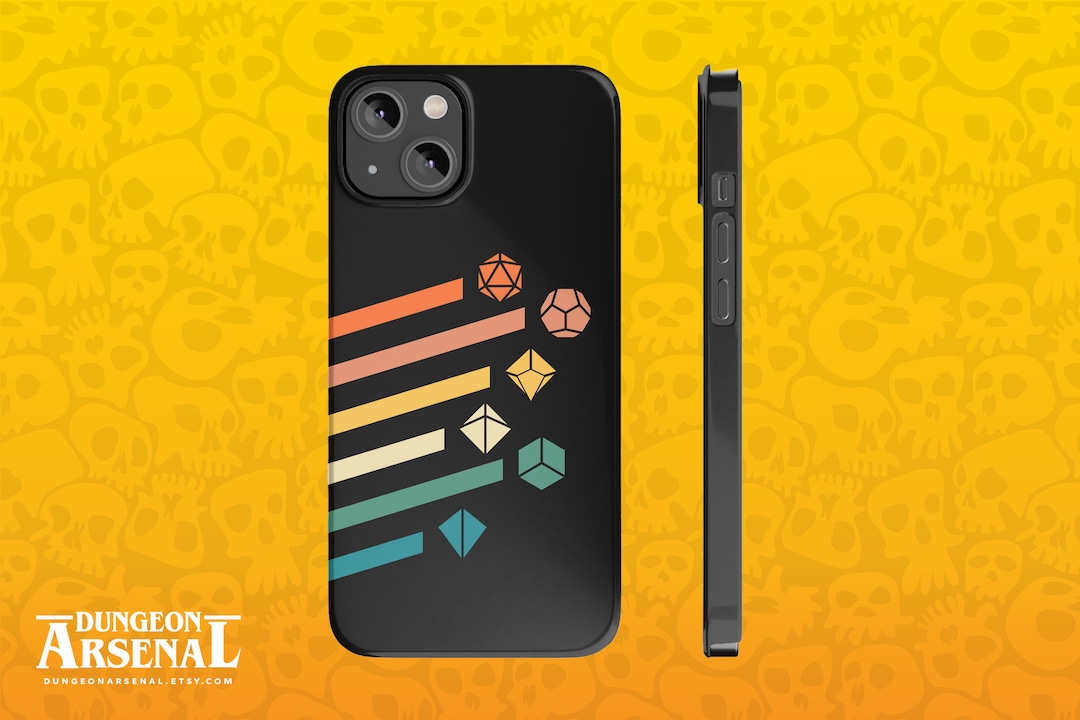 Retro Dice Set Dungeons and Dragons Phone Cases, Dnd Phone Cases ...