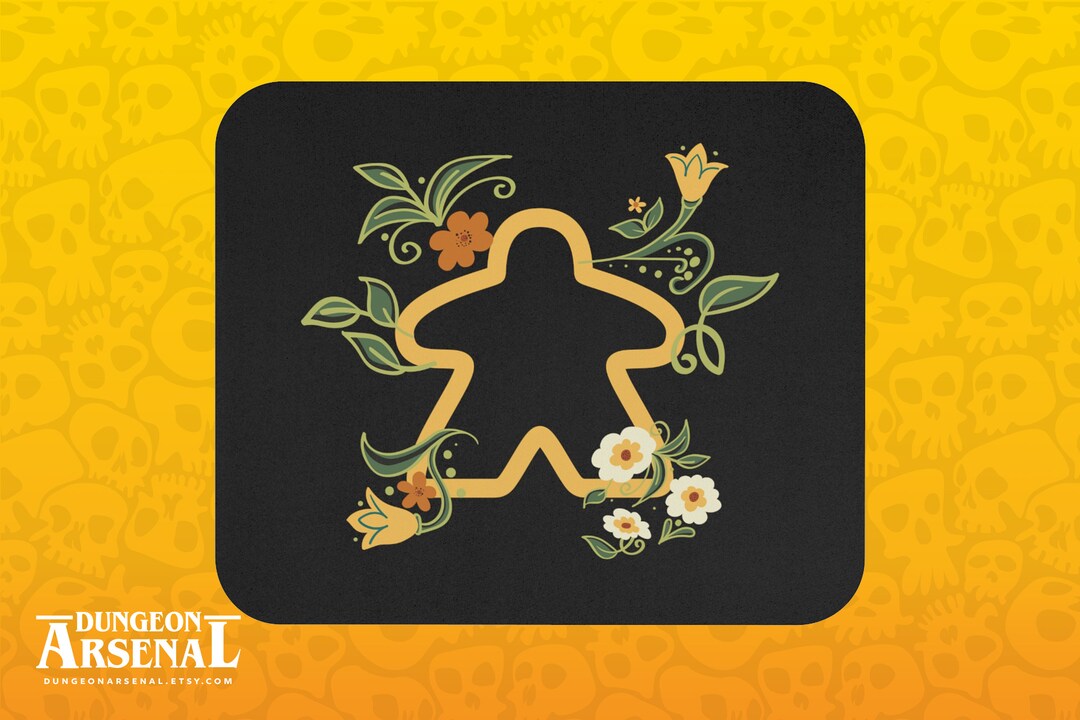 Flowers and Plants Meeples Mouse Pad, Board Games Gifts, Meeple ...
