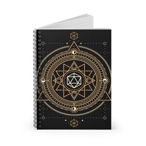 D20 Dice of the Wizard Dungeons and Dragons Notebook DND Notebook ...