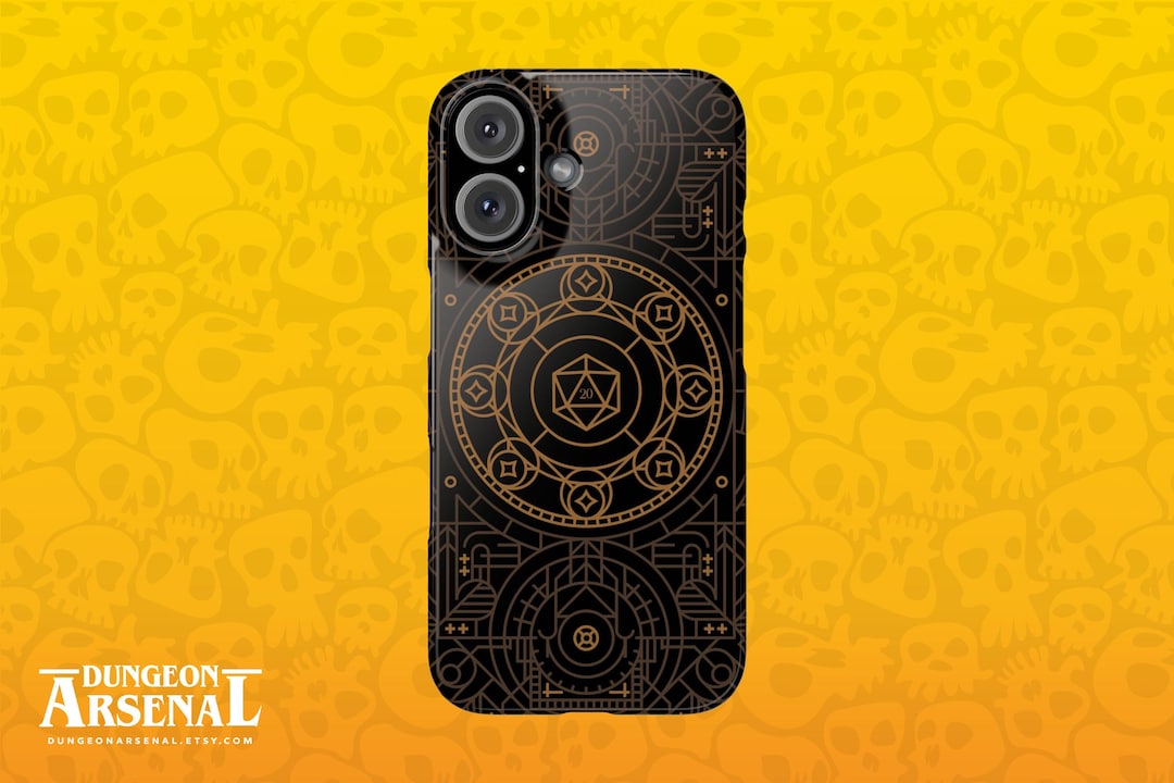 Retro D20 Dice Dungeons and Dragons Phone Cases, Dnd Phone Cases, D&D ...