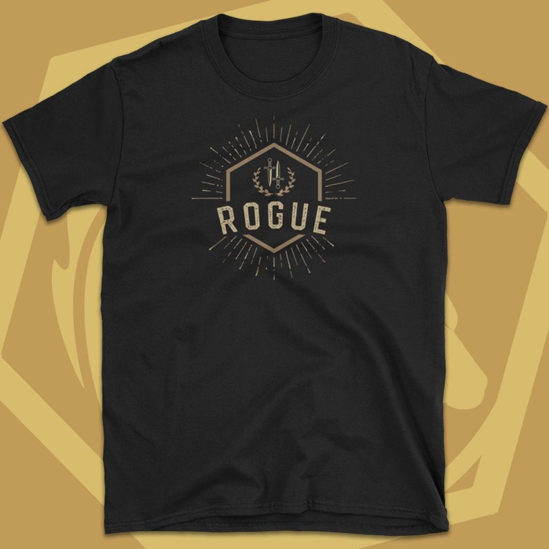 Rogue Character Class Tabletop RPG Gaming TShirt Roleplaying | Etsy