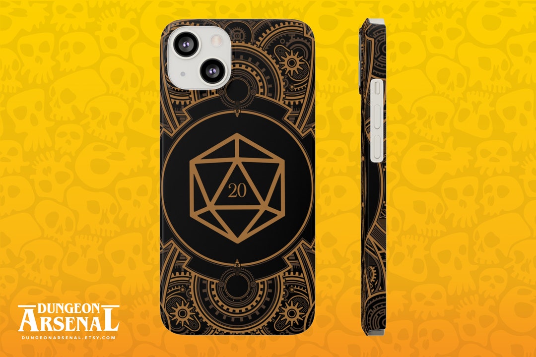 Steampunk D20 Dice Dungeons and Dragons Phone Cases Dnd Phone - Etsy