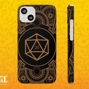Steampunk D20 Dice Dungeons and Dragons Phone Cases Dnd Phone - Etsy