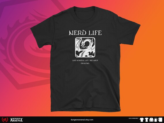 Nerd Life Like Normal Life But With Dragon Meme Tabletop RPG | Etsy
