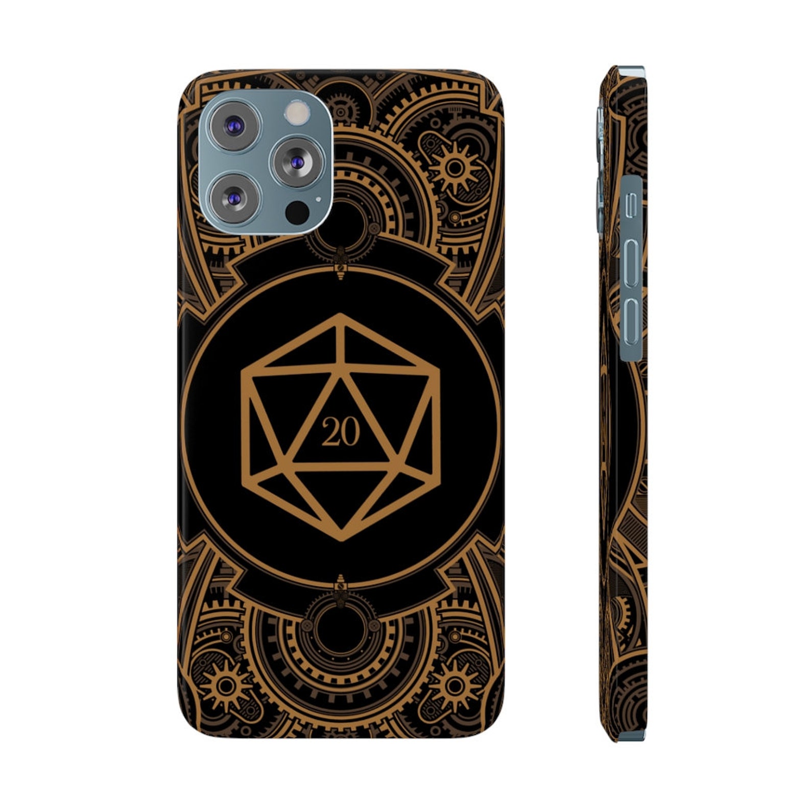 Steampunk D20 Dice Dungeons and Dragons Phone Cases Dnd Phone - Etsy