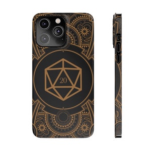 Steampunk D20 Dice Dungeons and Dragons Phone Cases, Dnd Phone Cases, D ...