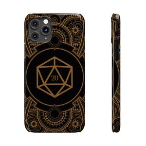 Steampunk D20 Dice Dungeons and Dragons Phone Cases, Dnd Phone Cases, D ...