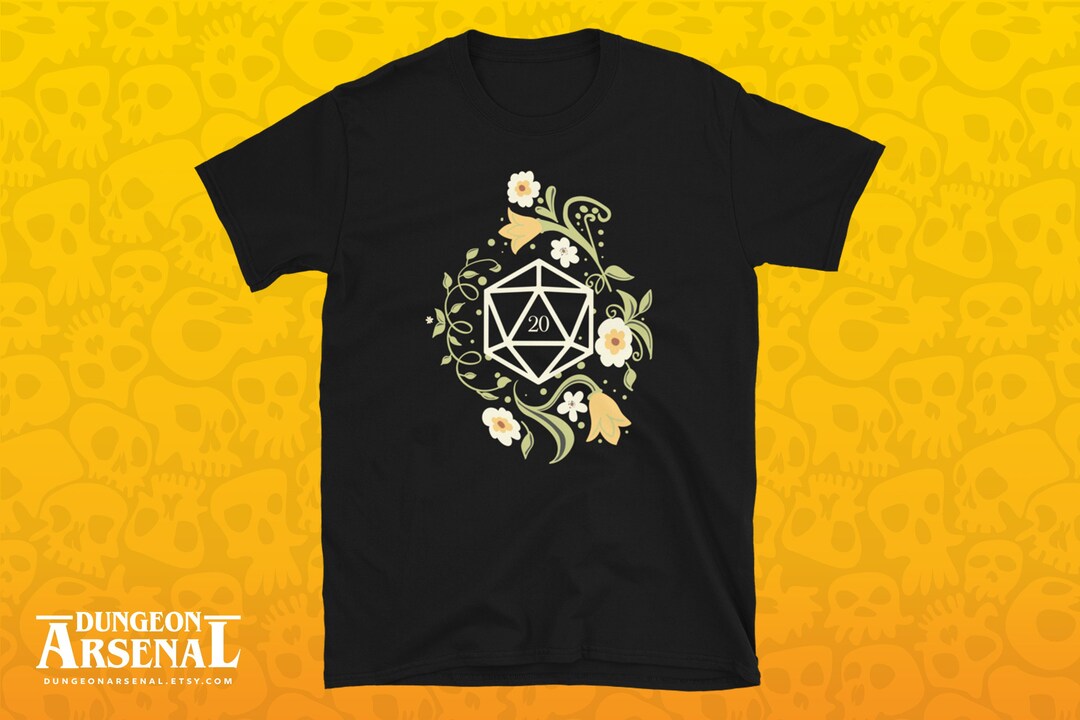 D20 Dice of the Druid Dungeons and Dragons Shirt - Dnd Tee - D&D T ...