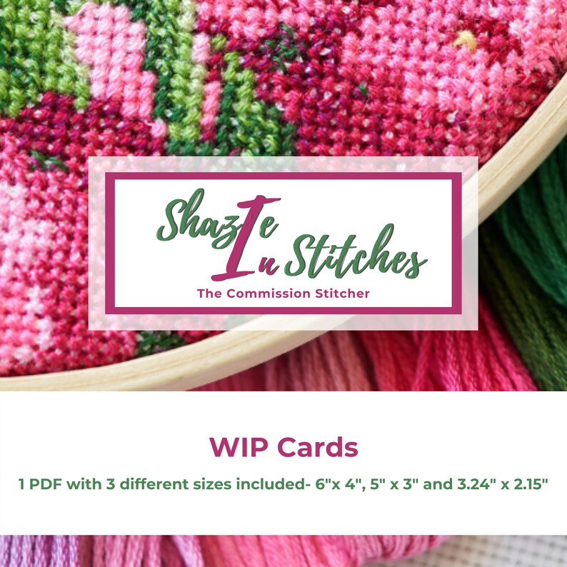 Printable PDF WIP Cards - Etsy