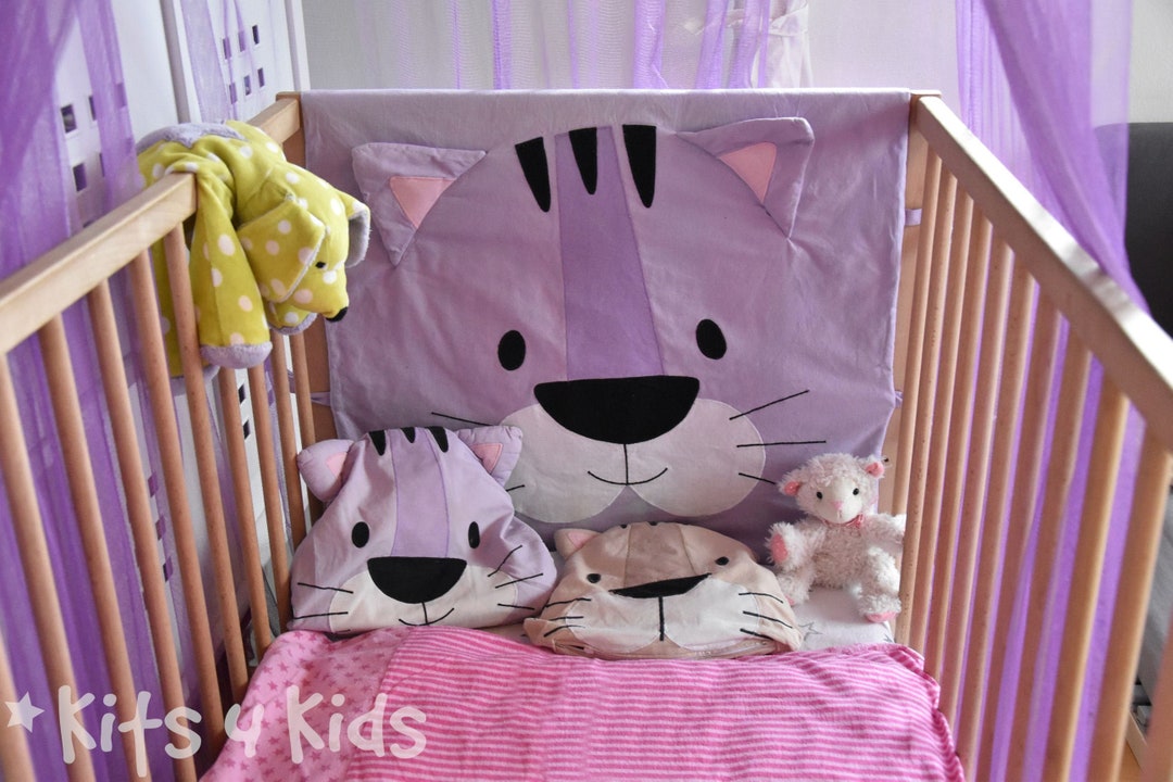 Cuddly Cat for the Cot • Ebook & Sewing Pattern • SET Bed Border ...