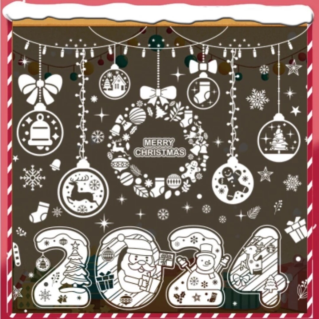 Christmas Window Stickers Christmas Window Decals Christmas - Etsy