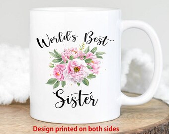 Big Sister Gifts, Big Sister Mug, Worlds Best Sister Mug, Birthday Gift ...
