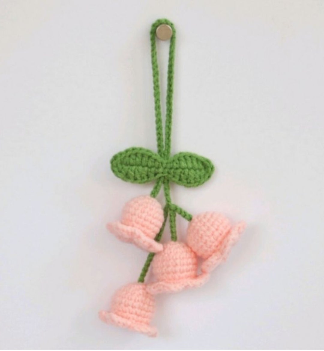 Cute Lily of the Valley Car Mirror Hanging Flower Decor Rear View ...