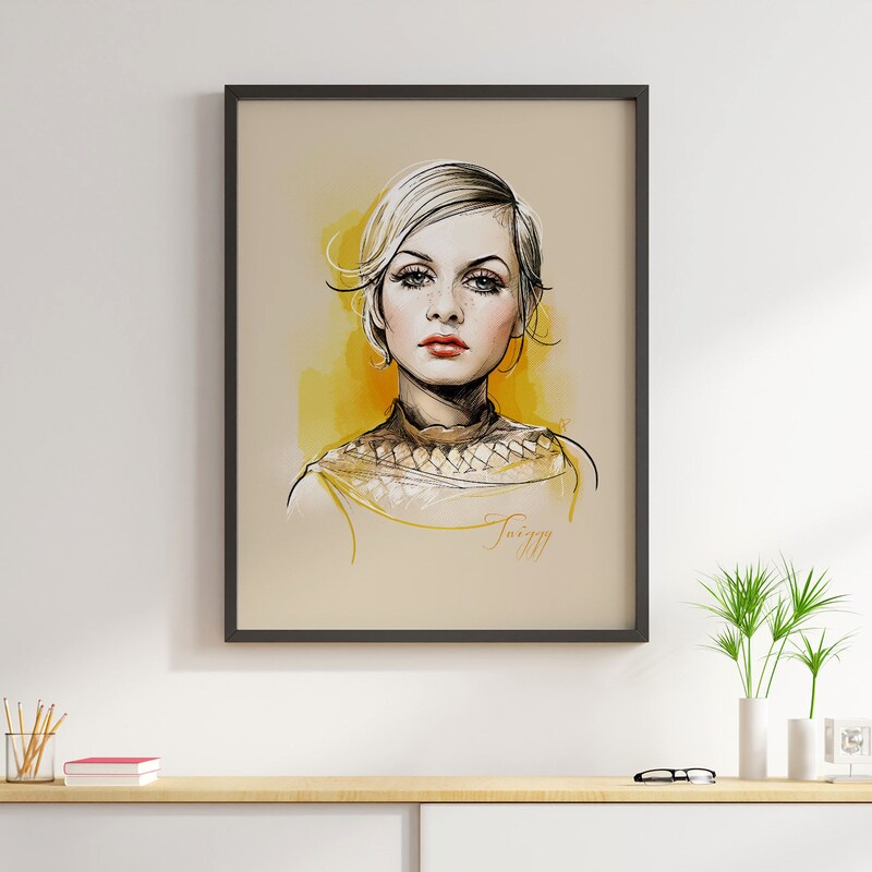 Twiggy Poster - Etsy