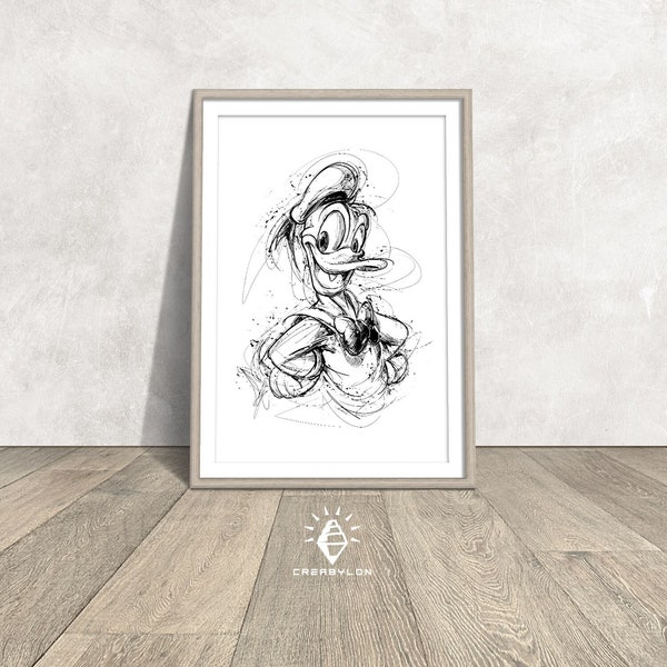 Donald duck gemälde - Etsy.de