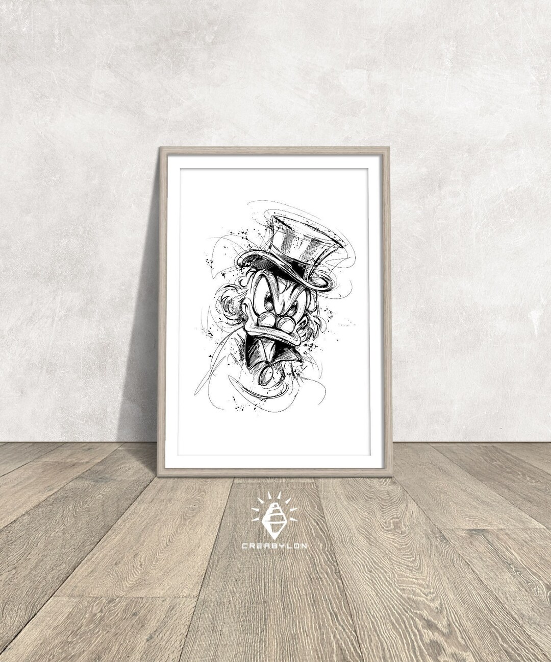 Downloadable Digital Printing, Scrooge Mcduck Poster, Digital Printing ...