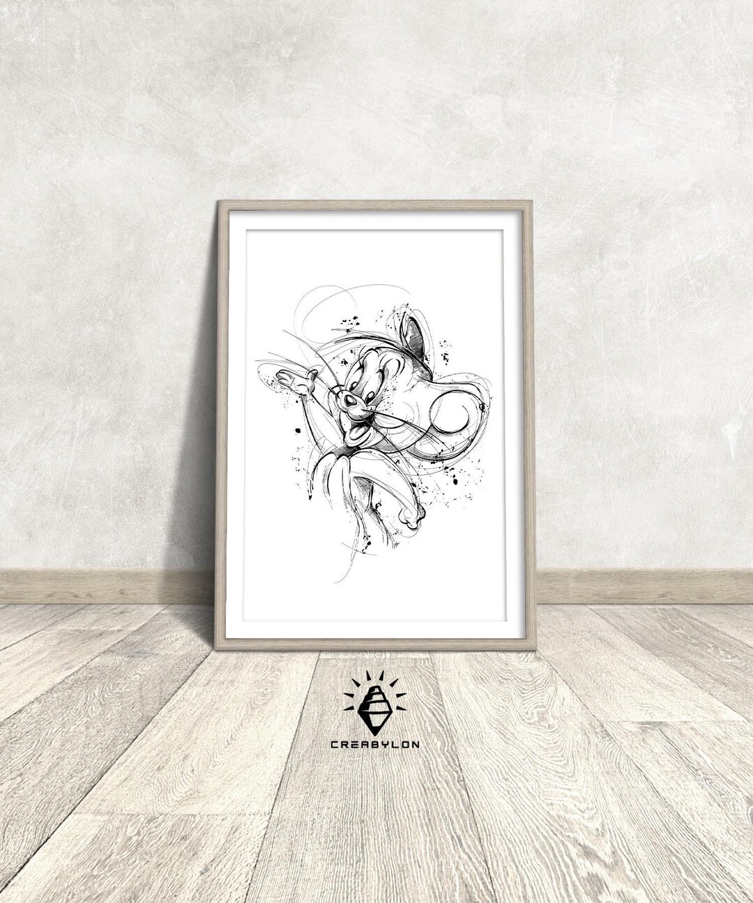 Downloadable Digital Print, Jerry, Poster, Wall Art, Pop Art, Mouse ...