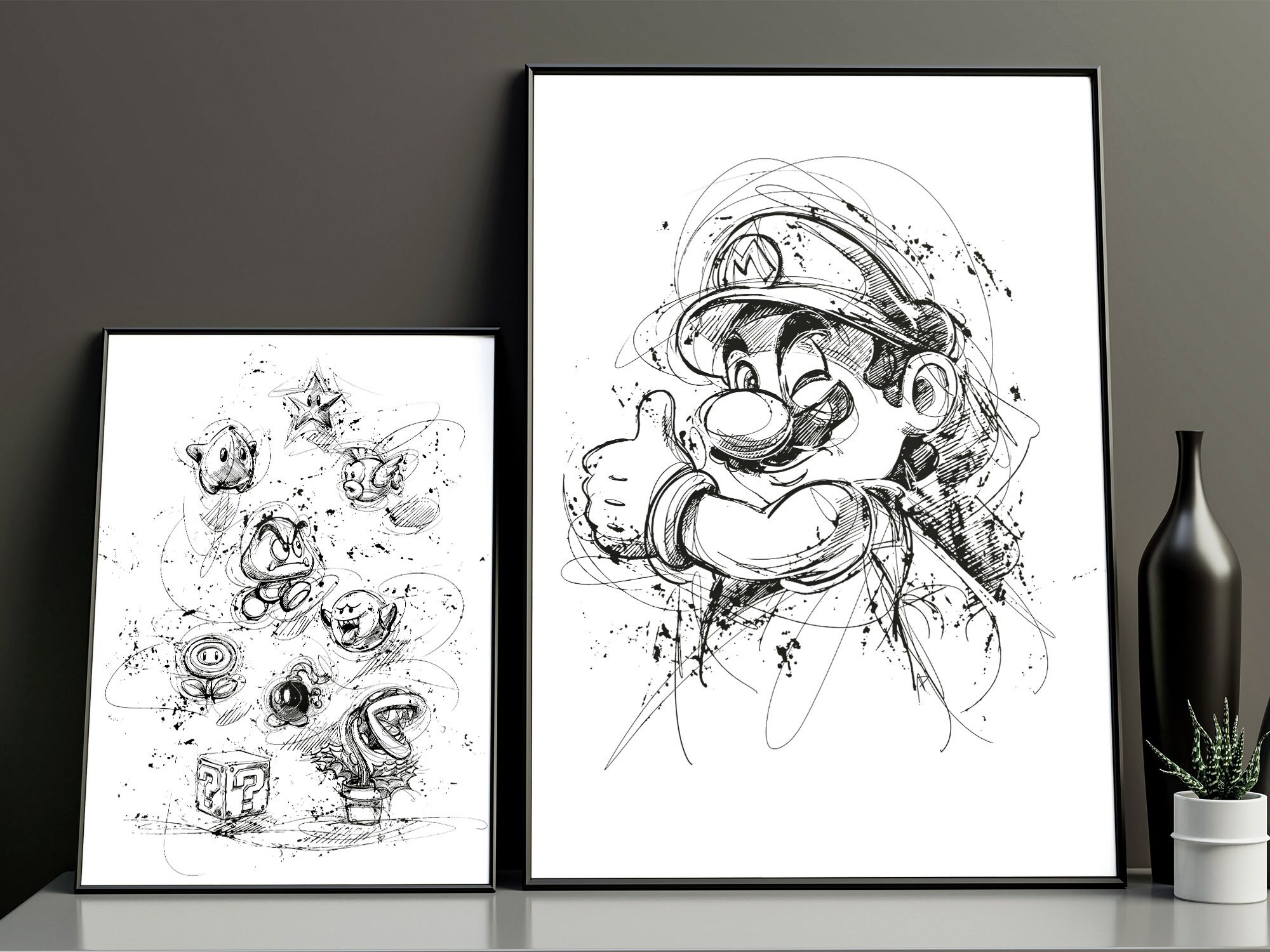 Downloadable Digital Print, Super Mario, Gift in Download Section ...