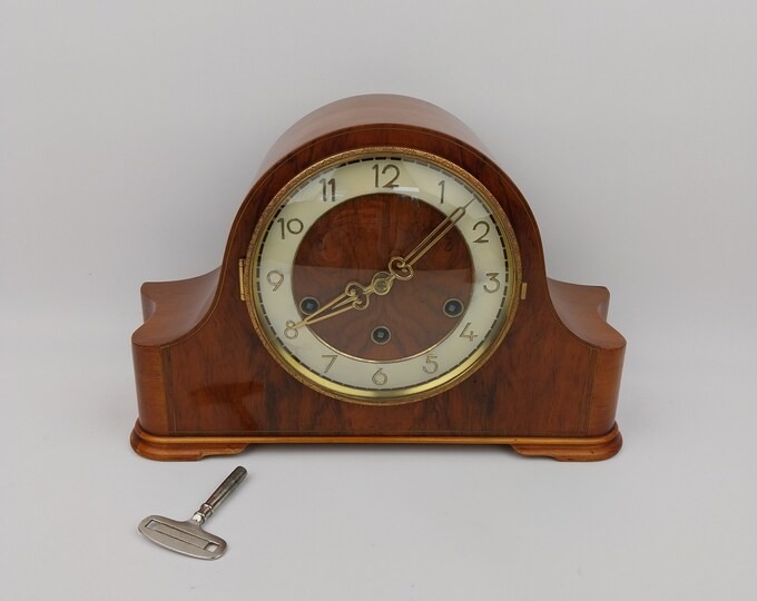 Clock Juba WESTMINSTER Pendulum Fireplace Clock Mantle Clock Wood ...
