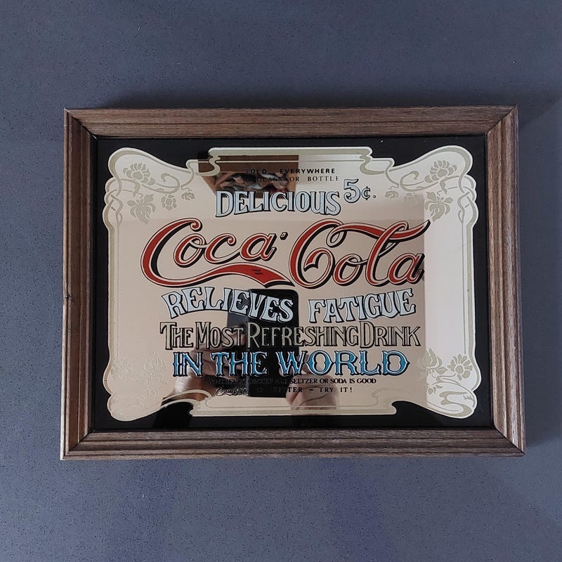 1991 Coca Cola Mirror - Etsy Australia
