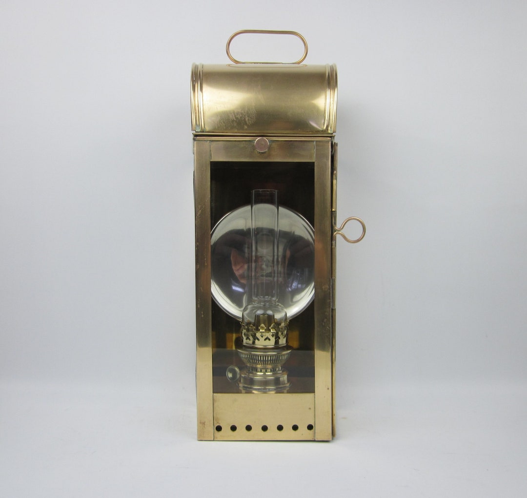 Lantaarn messing olie olielamp hang muur wand decoratie - Etsy Nederland