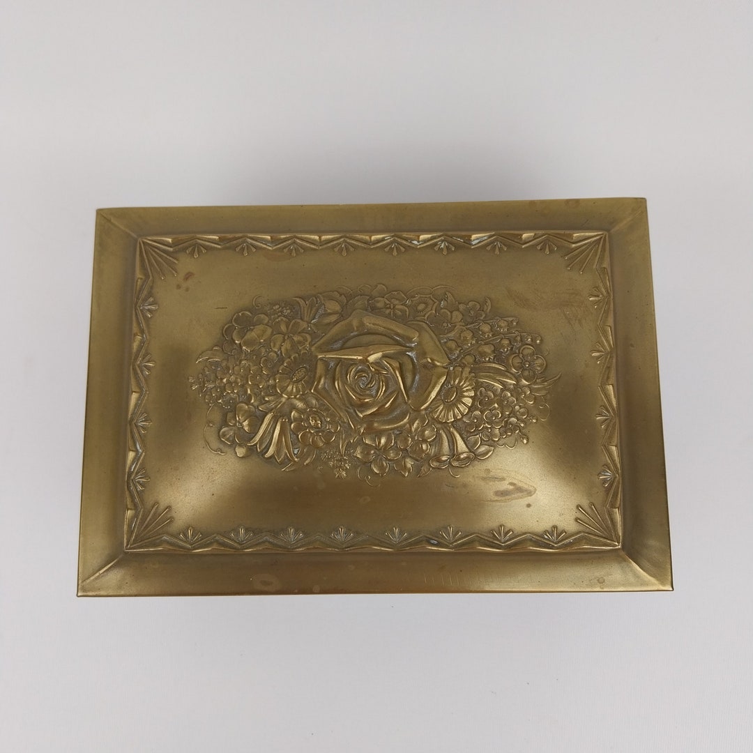 Jewelry Box Copper Jewelry Box Jewelry Jewelry Box Chest Vintage ...