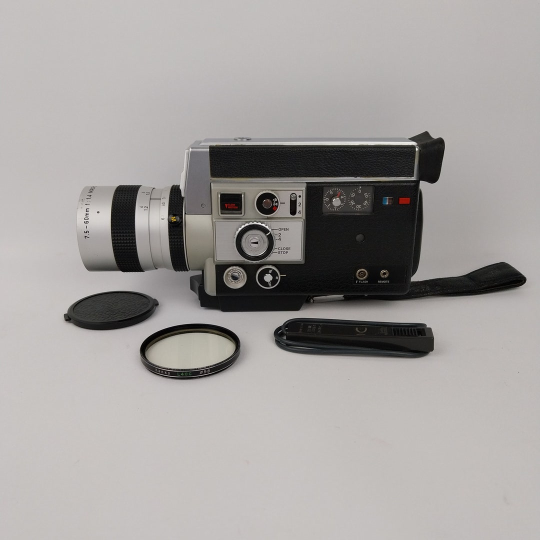 Movie Camera Canon 814 WORKING Electronic Auto Manual Zoom Super 8 Mm ...