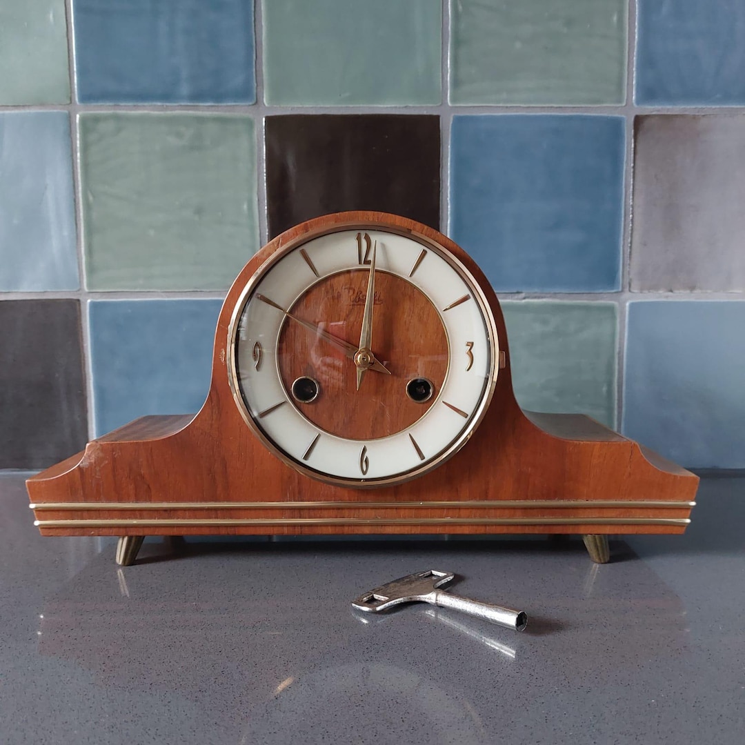 Clock HERMLE FHS Germany Mantel Clock Pendulum Mantel Clock Hearth ...