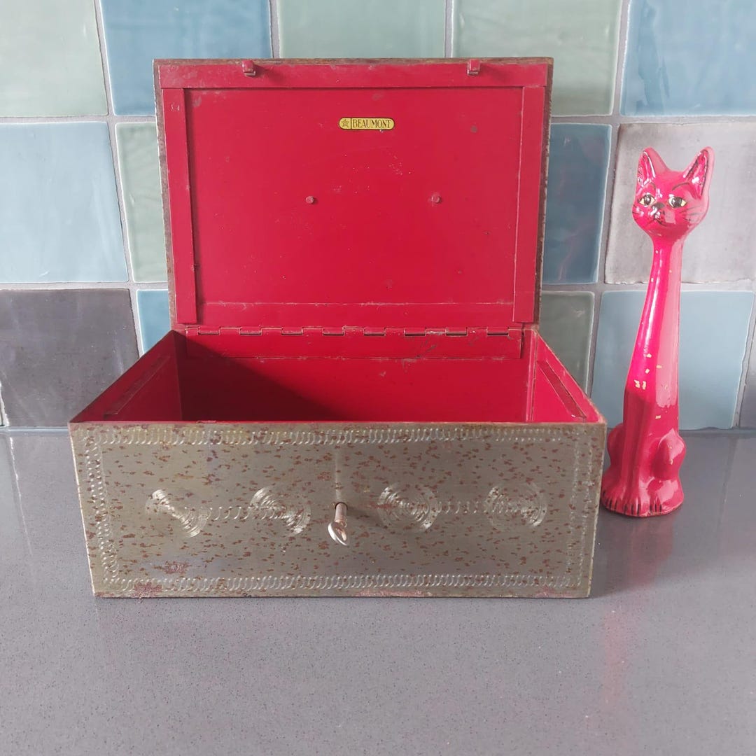 Money Box French Beaumont Art Deco Safe Money Box Cash Register Firebox ...