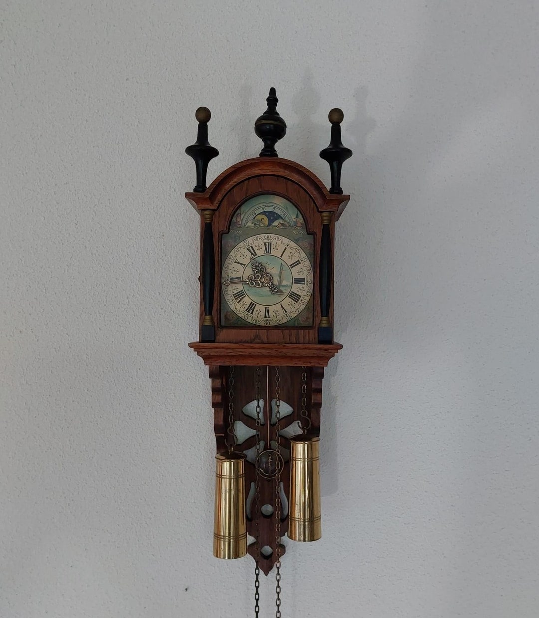Frisian Tail Clock WUBA WARMINK MOONPHASE Skipper Clock Hanging Clock ...
