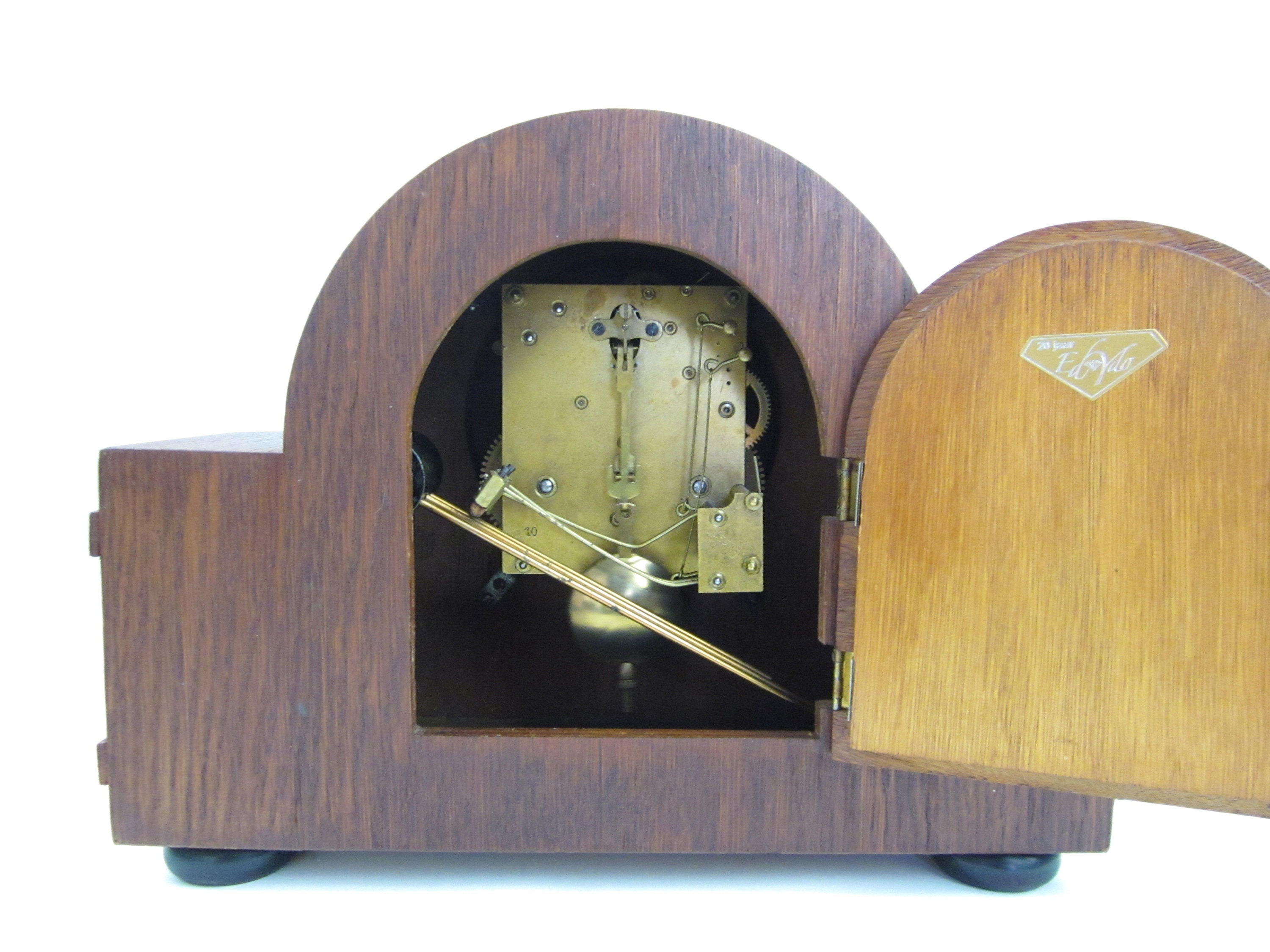 GERMANY Pendulum Mantel Clock Mantel Clock Wood Bakelite Key - Etsy
