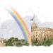 Watercolour Windsor Castle Fine Art Print ‘rainbows Over Windsor ...
