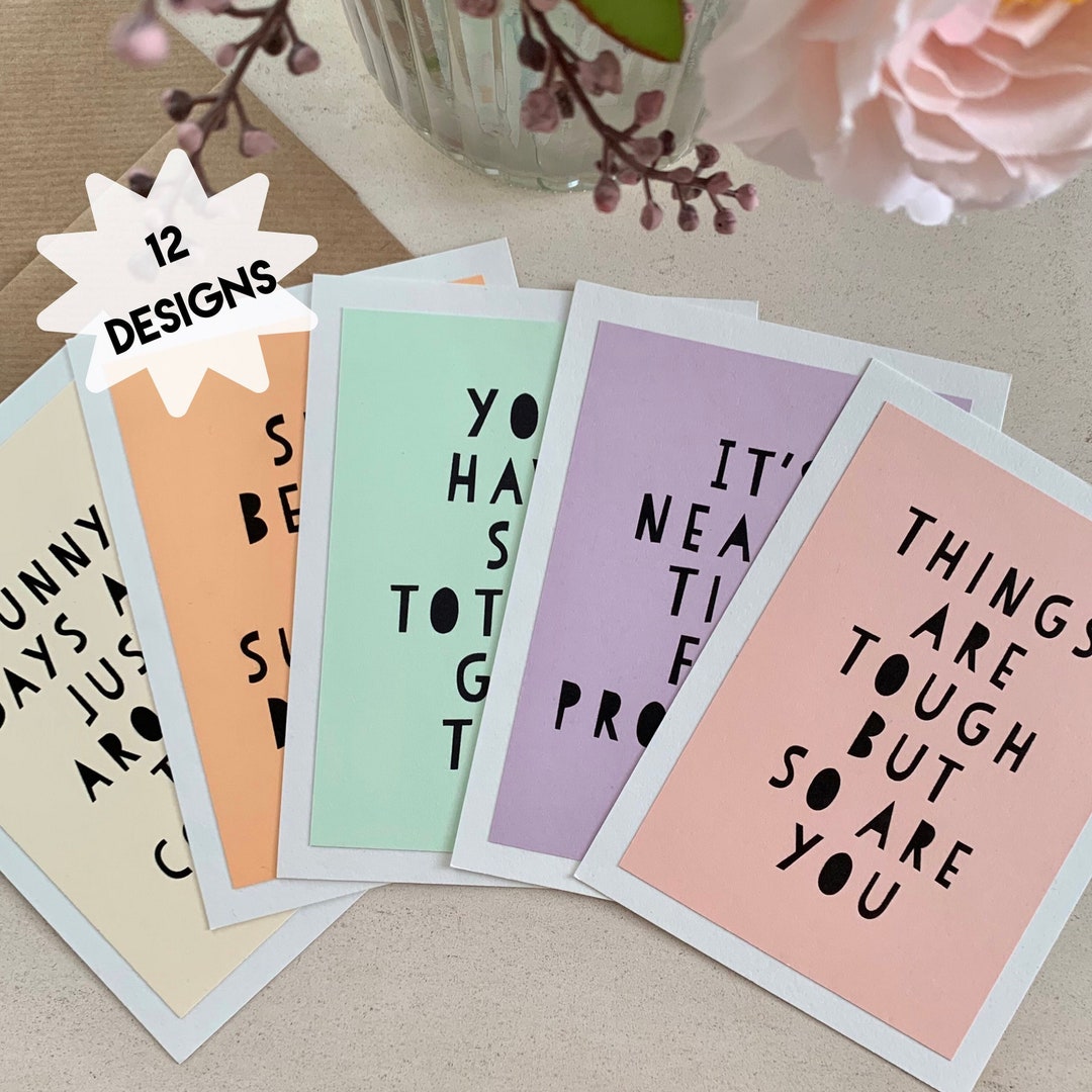 Multipack Positivity Postcards Random | Positive Postcard Set ...